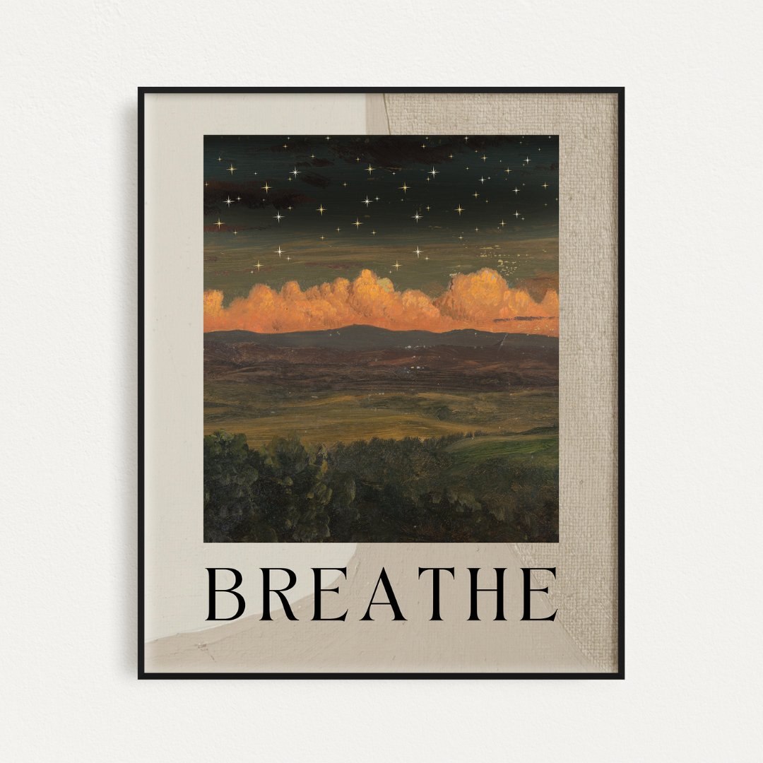 Breathe Art Print - Calming Wall Décor – Prints By Michell